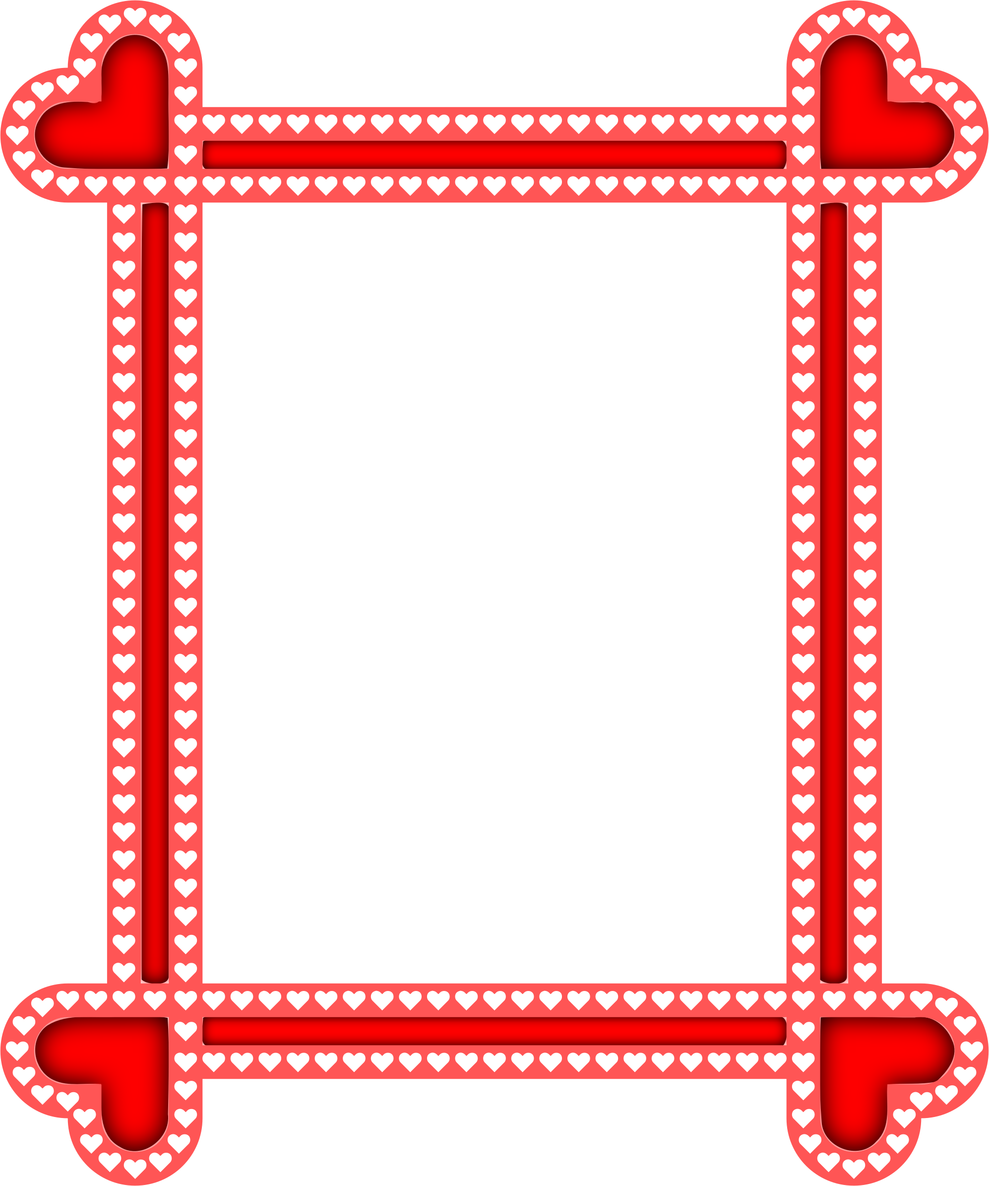 Download Big Image - Rectangle Heart Frame Png - Full Size PNG Image ...