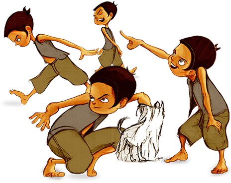 Download 2d Animated Videos - 2d Character Design - Full Size PNG Image ...