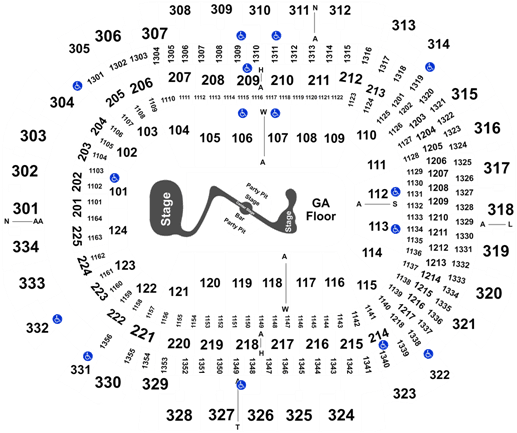 Download American Airlines Center Dallas Tx Seats Map - Full Size PNG ...