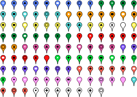 Download Google Maps Custom Extra Placemark Icons V2 - Google Maps ...