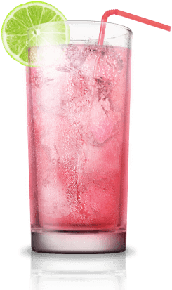 Download Pink Rum - Highball Glass Pink Cocktail - Full Size PNG Image ...