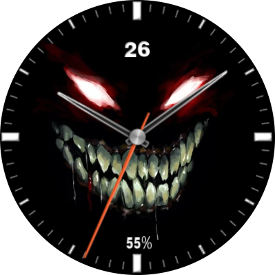 Download Download No1 Demon Ar - Spooky Halloween Face On A Black Screw ...