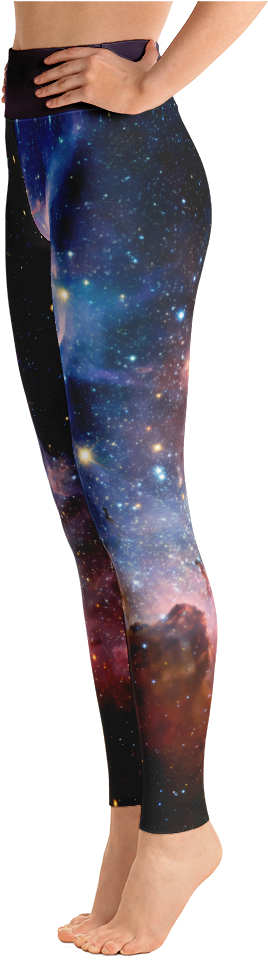 Download Nebula Outer Space Print High Waist Leggings - Ladybug ...