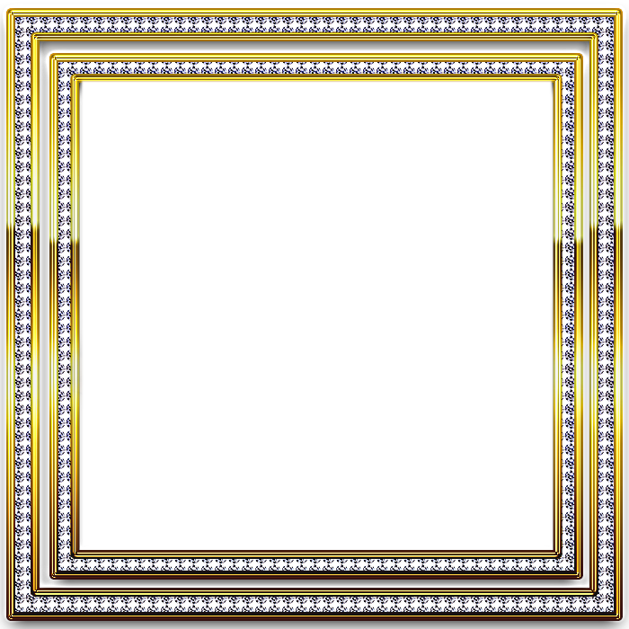Download Diamond Frame Png - Gold And Silver Frame - Full Size PNG ...