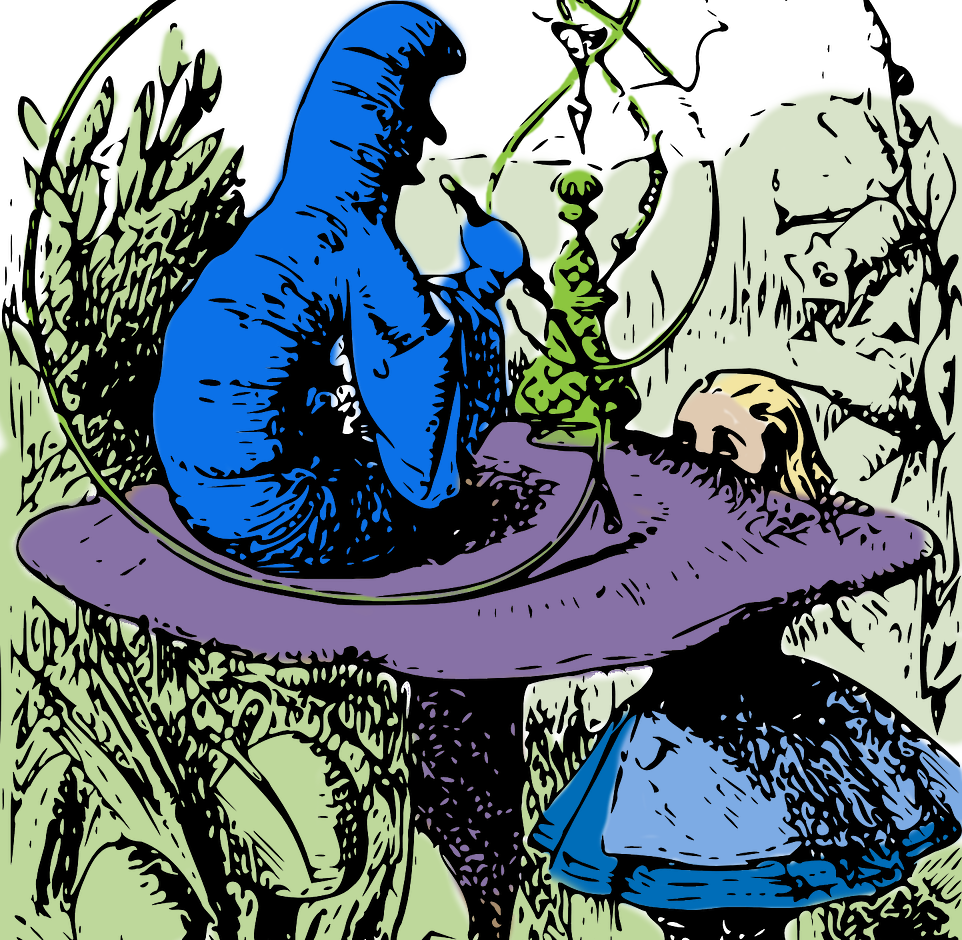 Download View Larger Image Florin Wellness Center Blog - Alice In Wonderland Caterpillar - Full ...