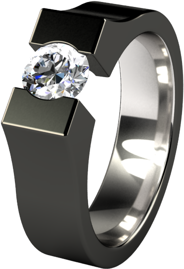 Download Mens Black Engagement Rings Mens Black Diamond Wedding - Black ...