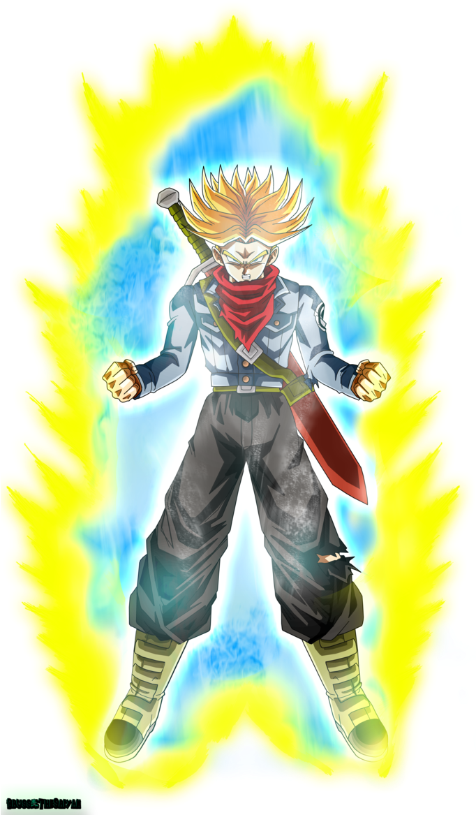 Download Super Saiyan Rage Trunks Aura By Brusselthesaiyan-datf4fn ...