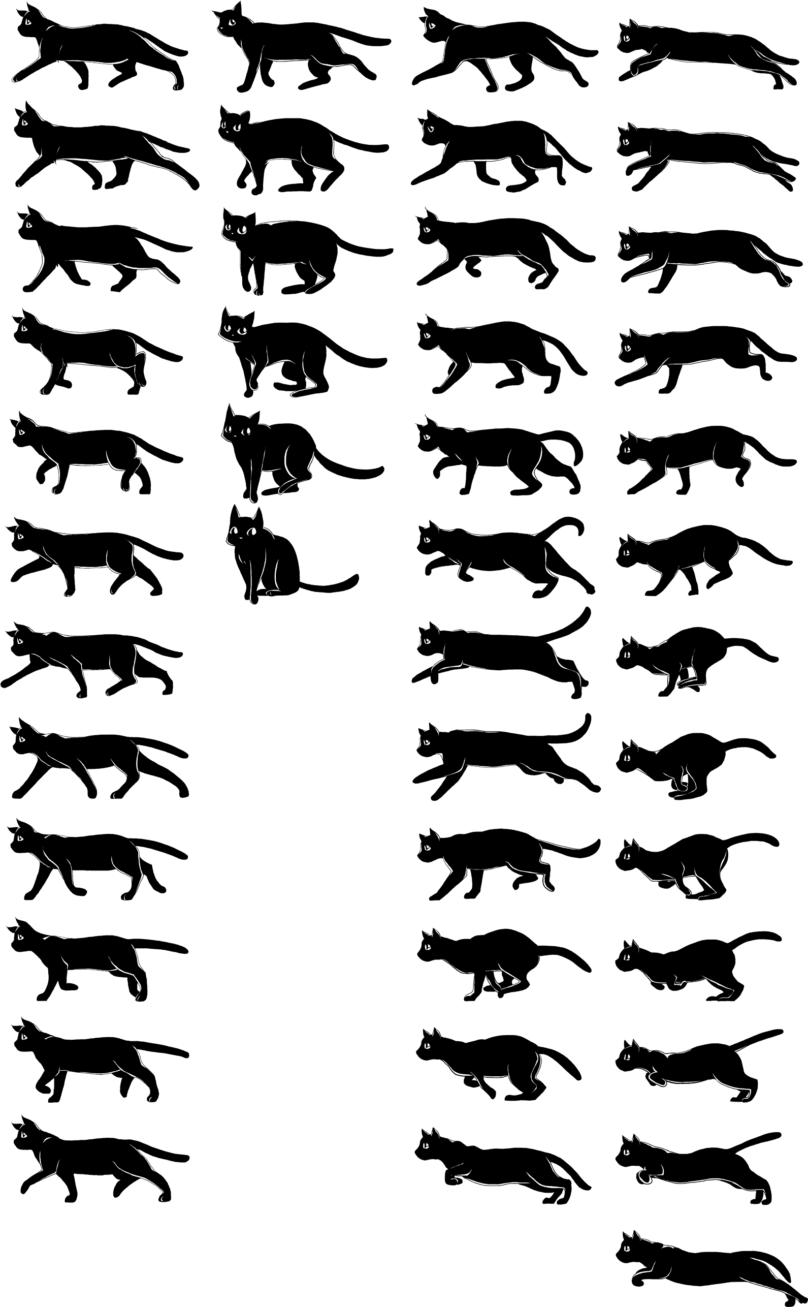 Cat Walk Cycle Frames - Infoupdate.org