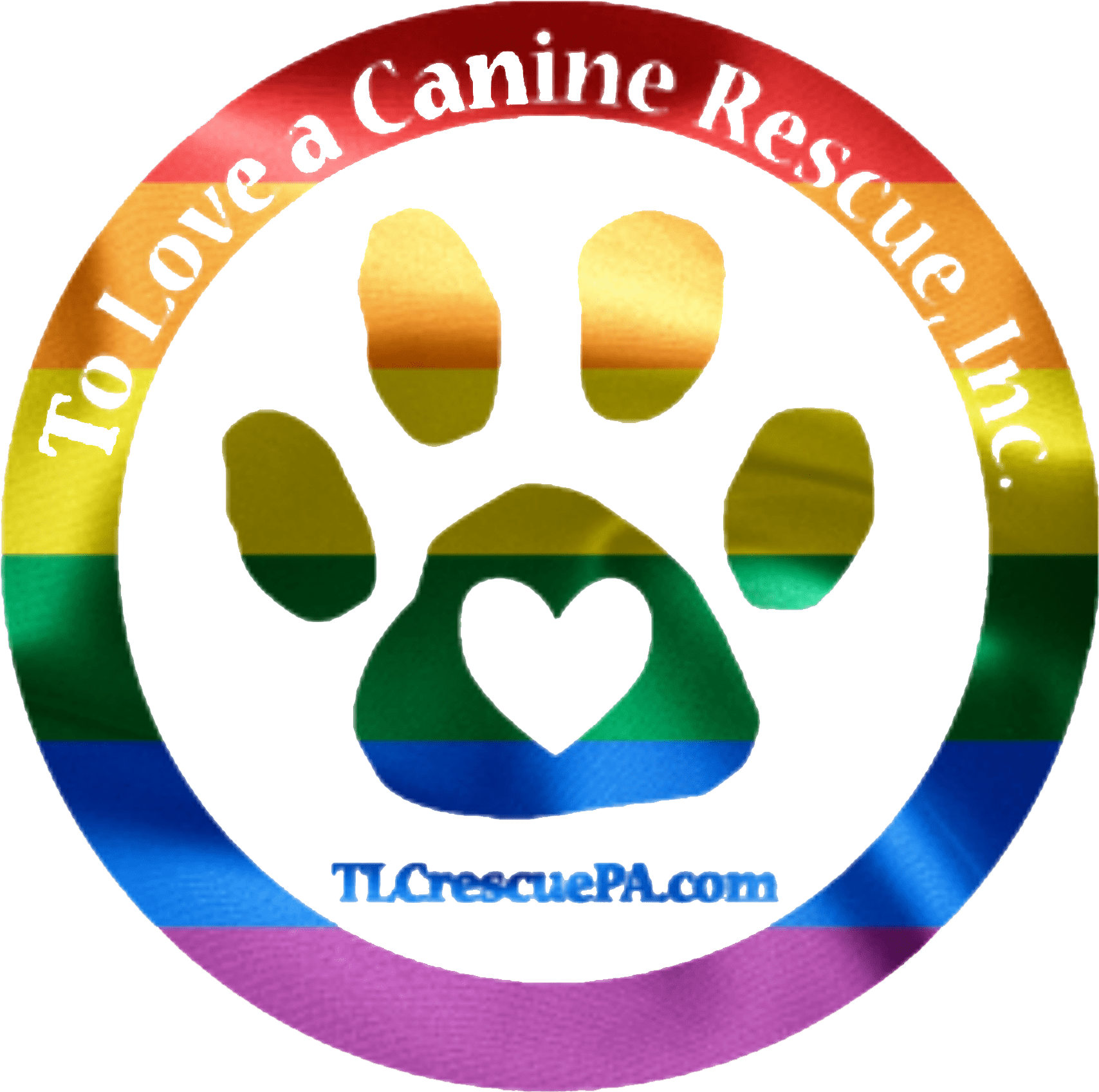 Download Rainbow-flag Tlc Logo White Inside - Rainbow - Full Size PNG ...