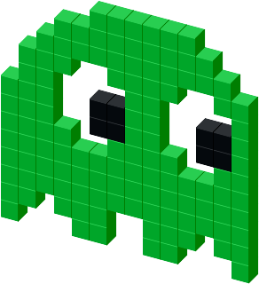 Download Pac Man Ghosts Green - Full Size PNG Image - PNGkit