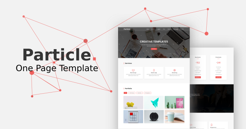 Download Particle One Page Template - Diagram - Full Size PNG Image ...