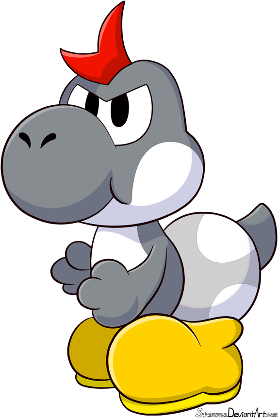 Download Baby Yoshi - Black Yoshi Thousand Year Door - Full Size PNG ...