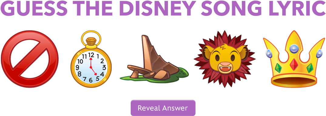Download Share - - Guess The Disney Song Lyric - Full Size PNG Image ...