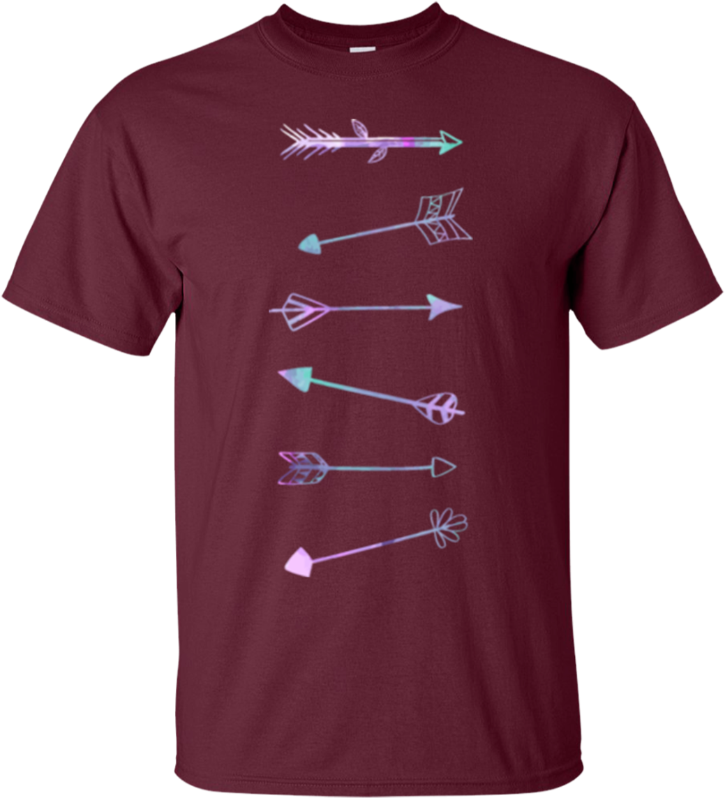 Download Ombre Watercolor Arrows T Shirt Gildan Ultra Cotton - Cable T ...