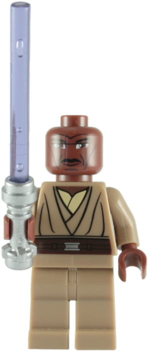 Download Lego Mace Windu Minifigure With Purple Lightsaber - Lego Star ...
