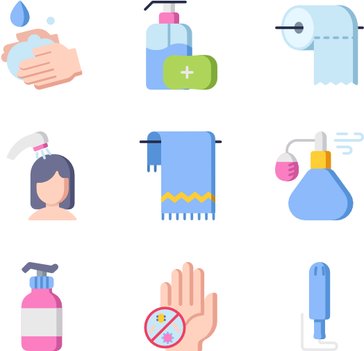 Download Hygiene Routine 50 Icons - Hygiene - Full Size PNG Image - PNGkit