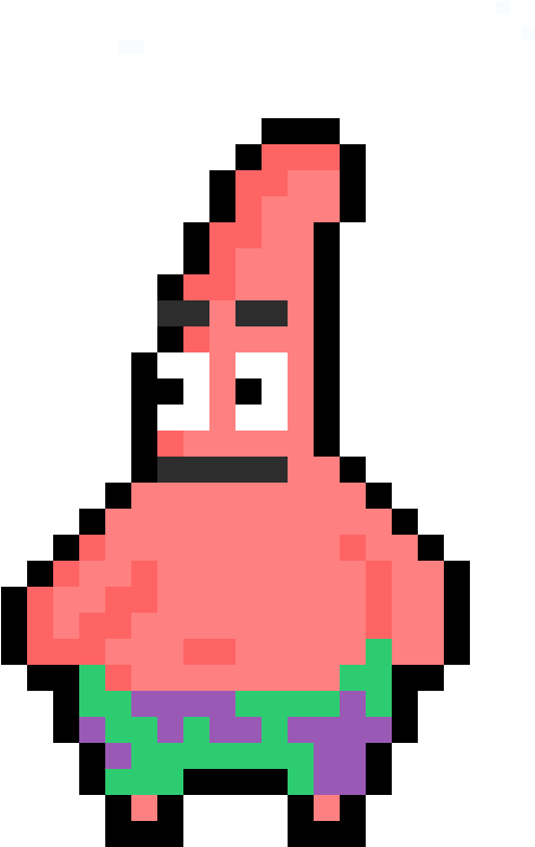 Download Patrick Star - Pixel Art De Dracaufeu - Full Size PNG Image ...
