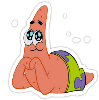 Download "cute Patrick Star" Stickers By Armoredtitan - Spongebob And ...