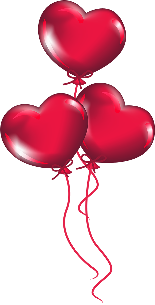 Download Transparent Heart Balloons Png Clipart - Heart Balloon Clipart ...