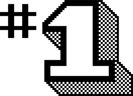 Download Number Bit Raster Graphics Sign Public Domain - Numero 1 ...