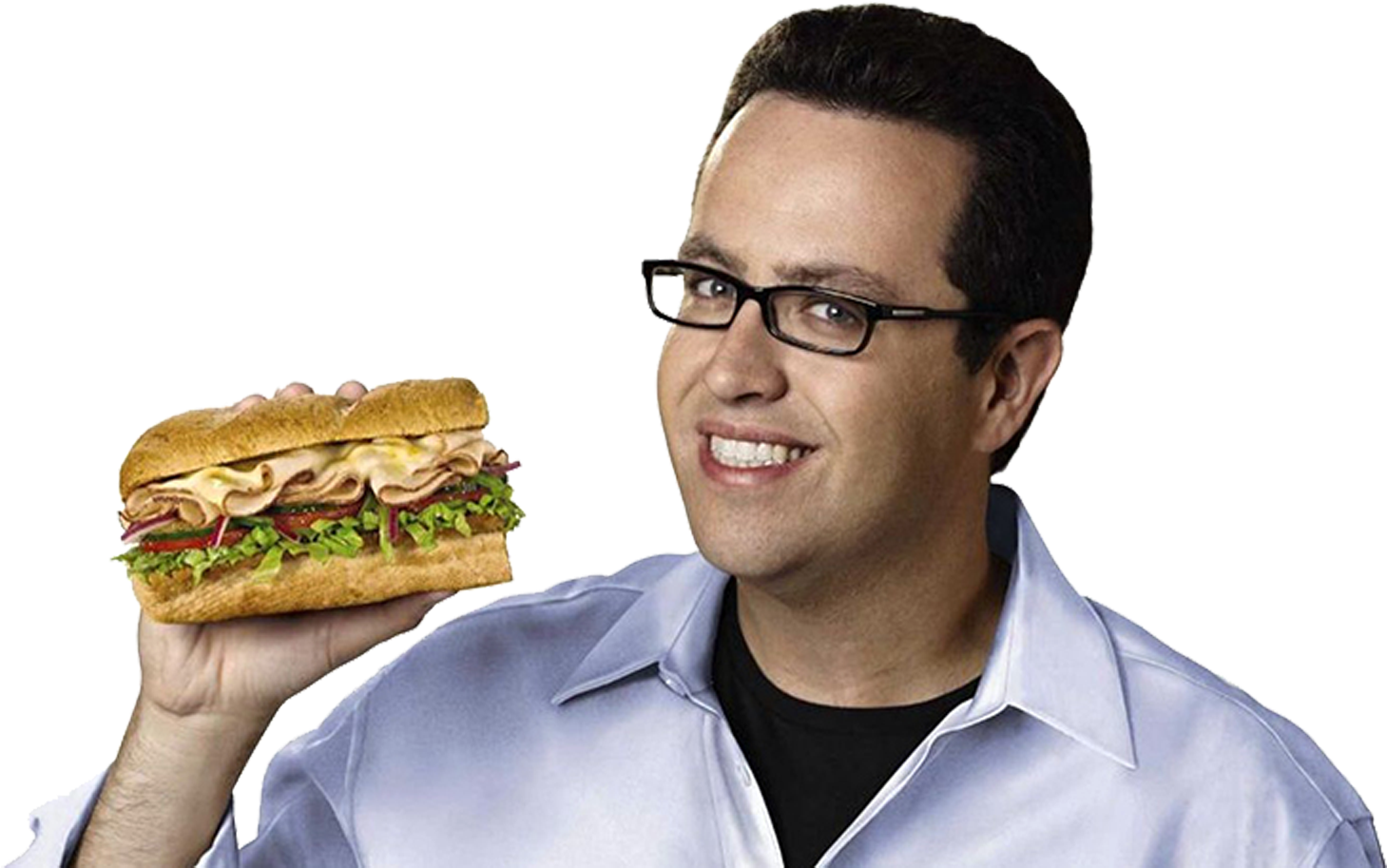 Download Transparent Personhd Jared Fogel Eating A 6" Subway - PNGkit