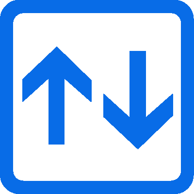 Download Elevator Icon Arrows - Blue Elevator Icon - Full Size PNG ...