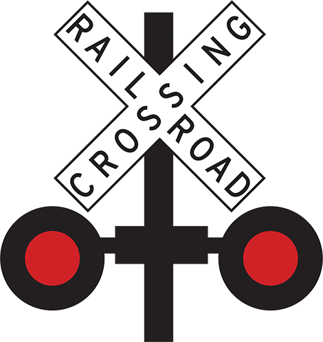 Download Flashing Red Light Signals - Stop Sign Railroad Crossing ...