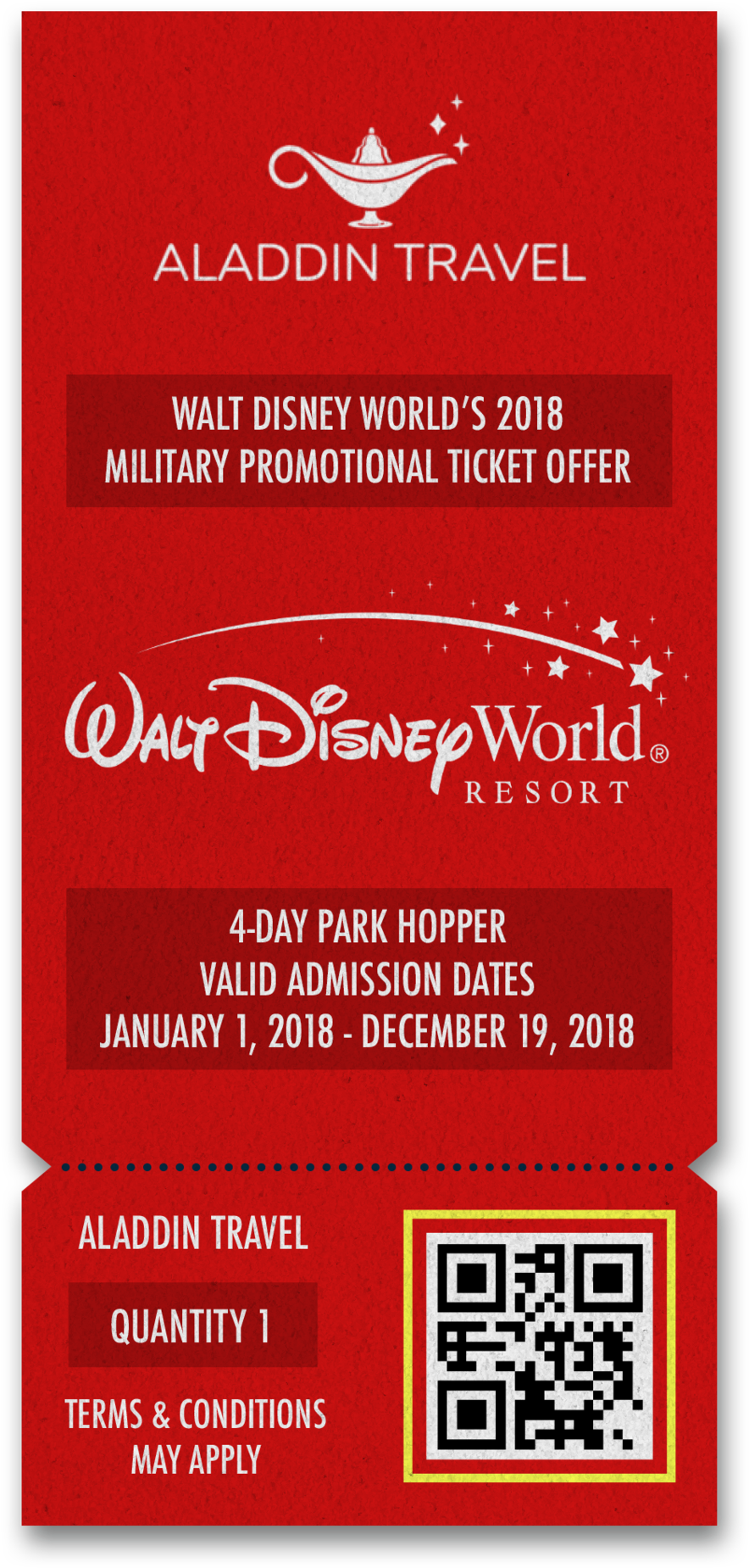 Download Aladdin Ticket Disneyworld V1 - Full Size PNG Image - PNGkit