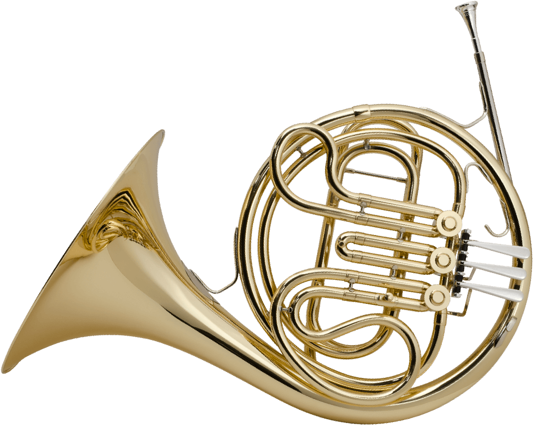 Download Single French Horn - Full Size PNG Image - PNGkit