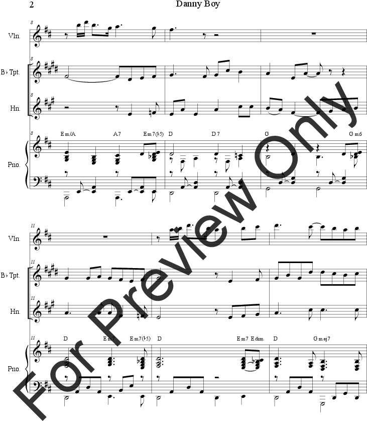 Download Danny Boy Thumbnail - French Horn And Trumpet Danny Boy Duets ...