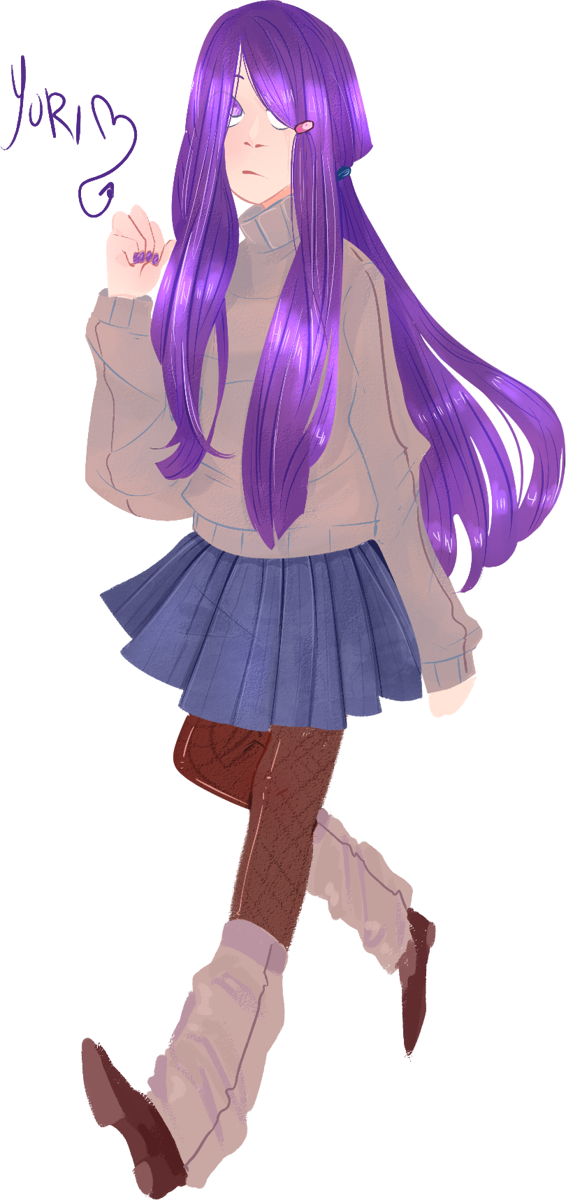 Download Yuri Ddlc Yuri Ddlc Doki Doki Literature Club Doki - Cartoon ...
