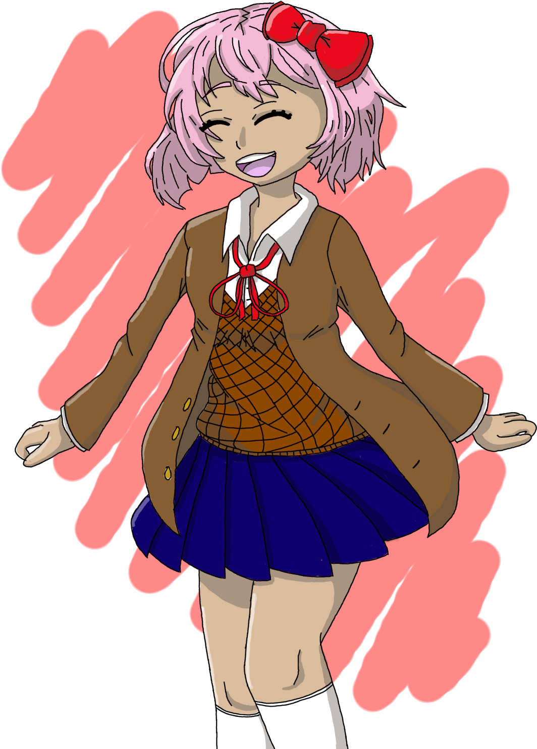 Download Sayori From Doki Doki Literature Club - Cartoon - Full Size ...