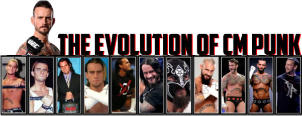 Download Cm Punk, Ufc 225, 0-2 - Evolution Of Cm Punk - Full Size PNG ...