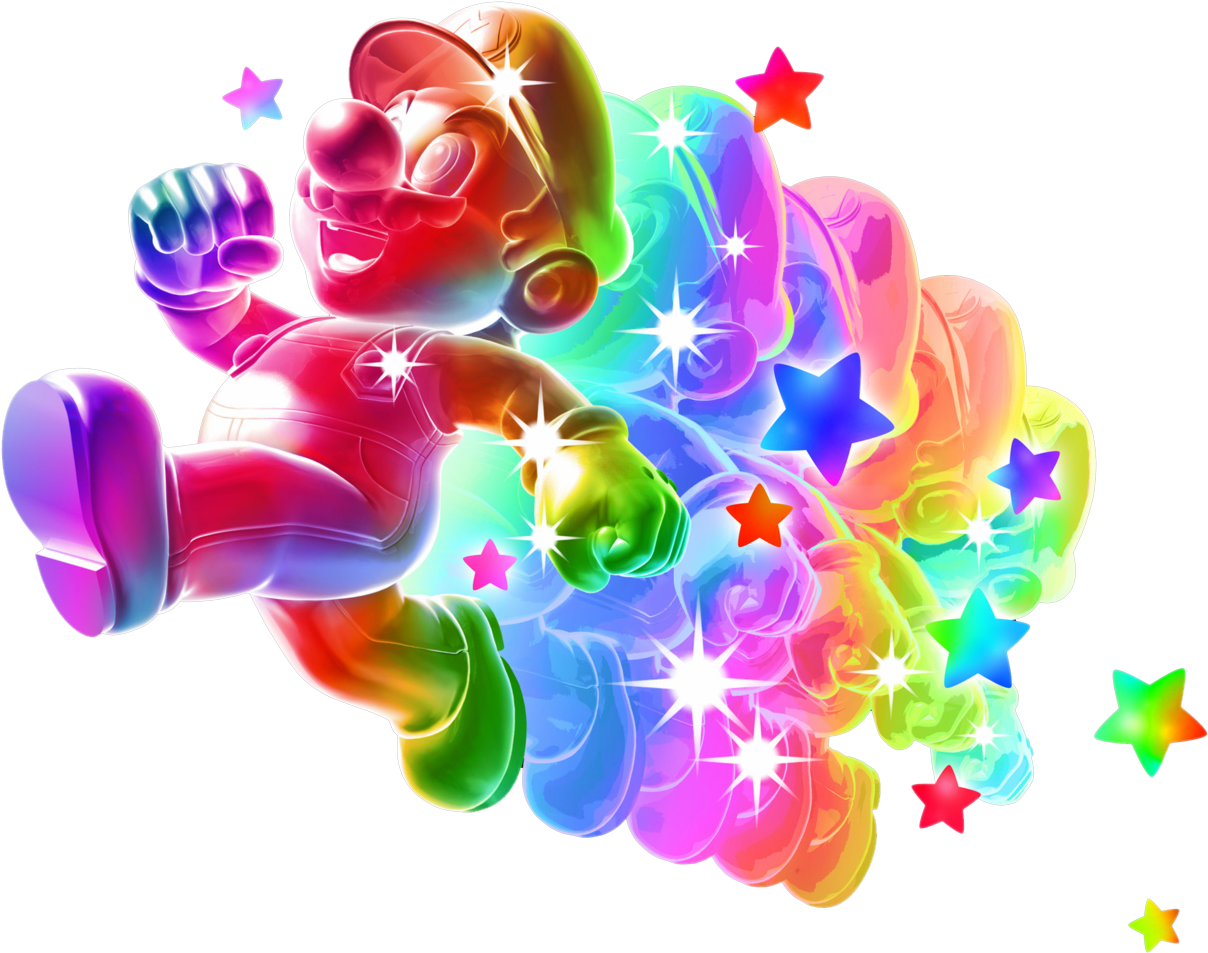 Download Mario Bros Star Power - Super Mario Galaxy 2 - Full Size PNG ...