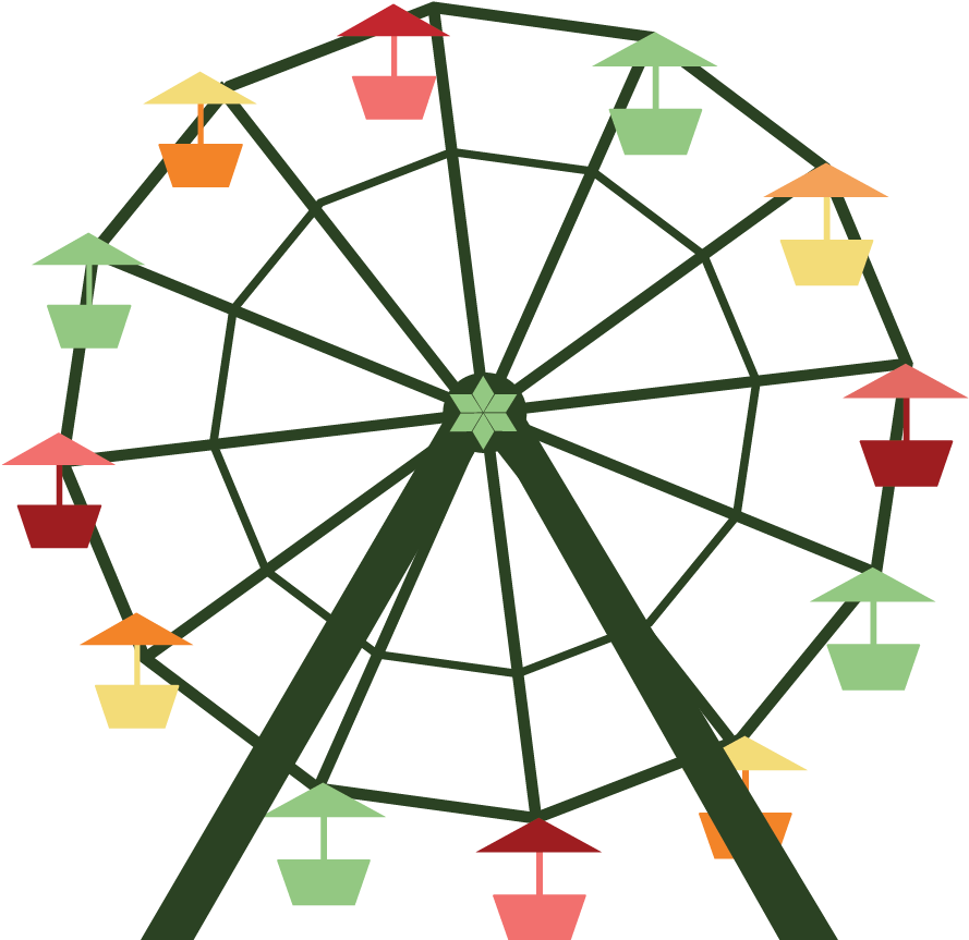 Download The Ferris Wheel - Ferris Wheel Transparent - Full Size PNG ...