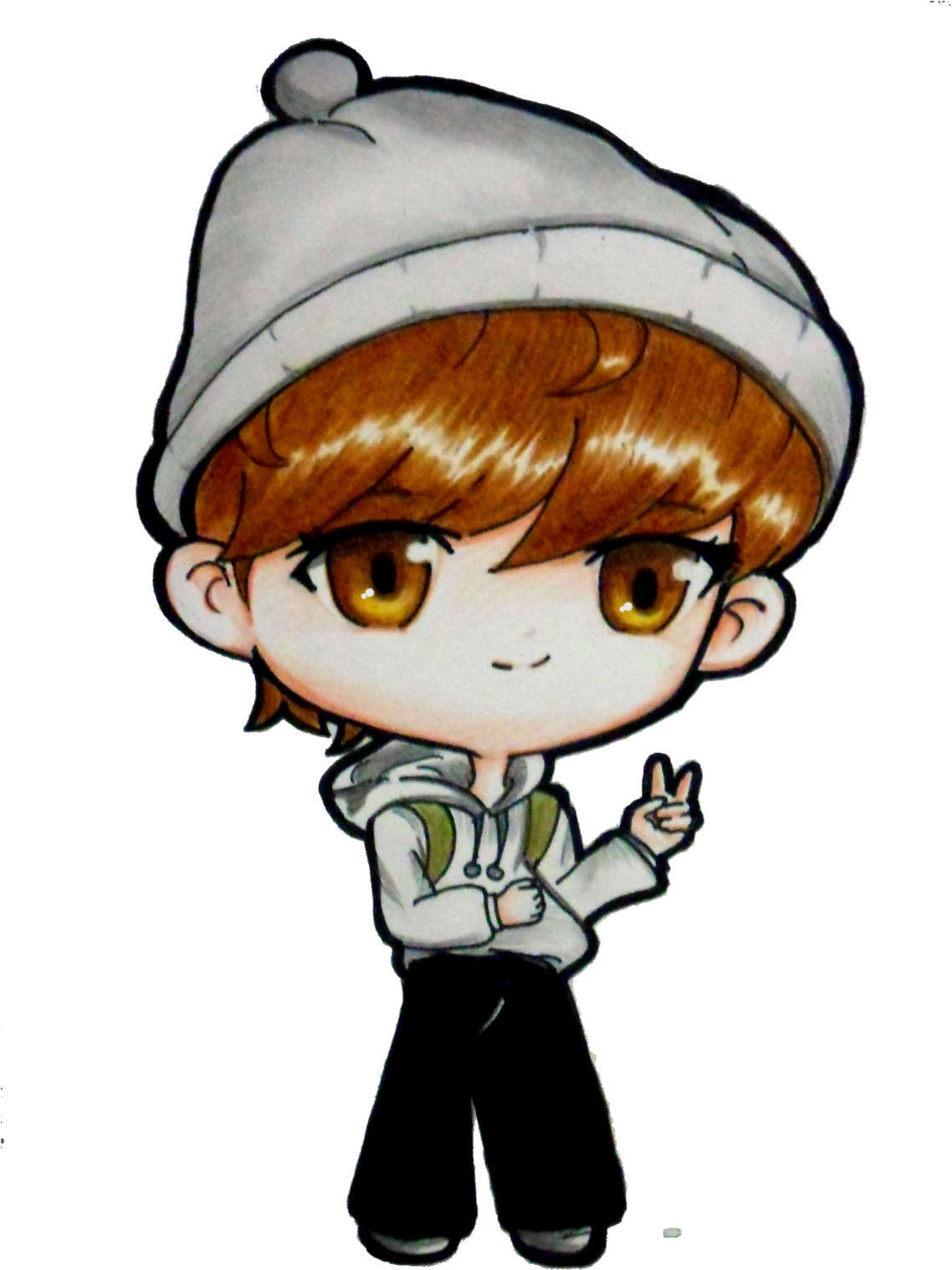 Download Luhan Chibi Exo By Dlynnchan On Deviantart Image Black - Full ...
