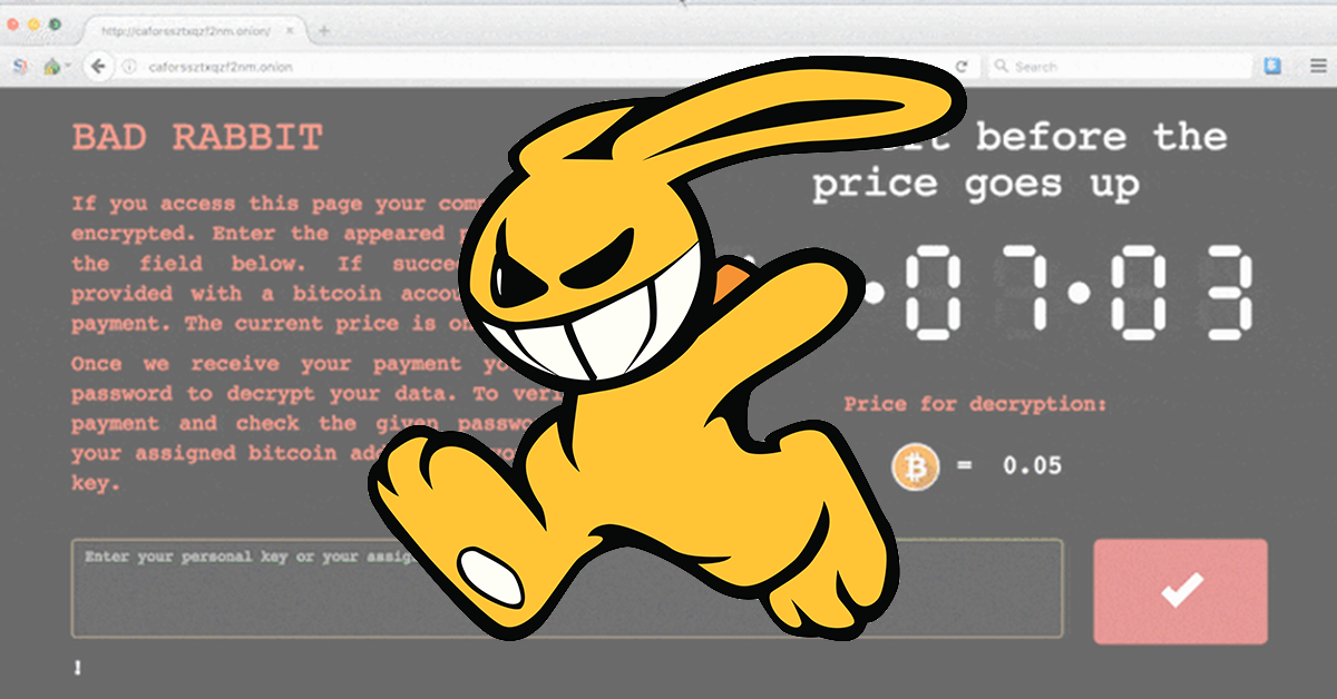 Download Badrabbit Lead - Bad Rabbit Ransomware - Full Size PNG Image ...