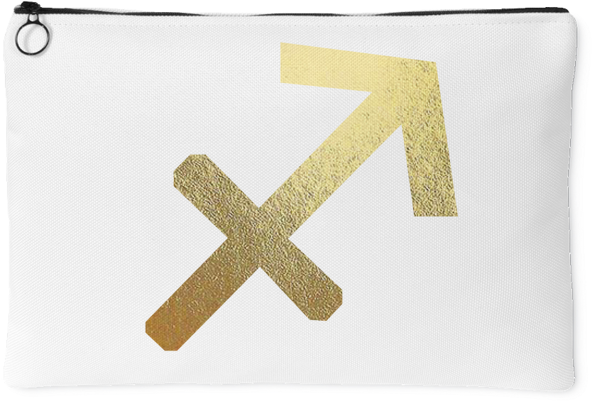 Download Sagittarius Gold Sign Accessory Pouch - Wallet - Full Size PNG ...