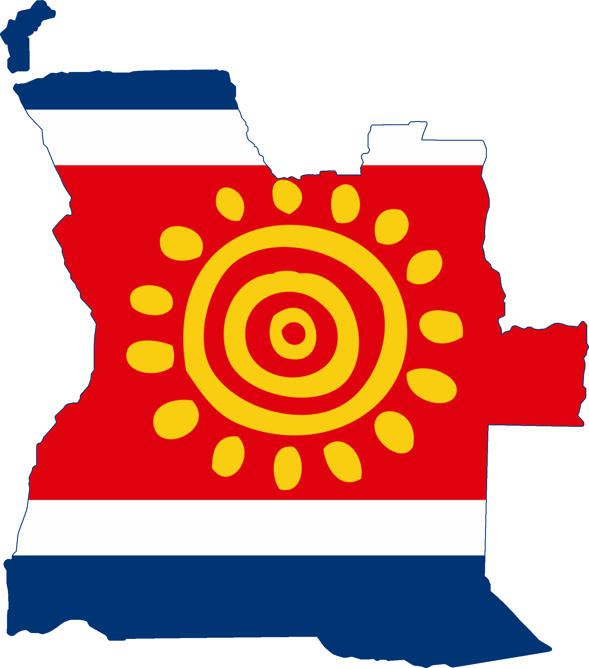 Download Flag Map Of Angola - Proposed Flag Of Angola - Full Size PNG ...