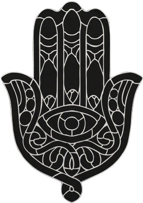 Download “ Hamsa Meaning “five” In Arabic, The Hamsa - Black And White ...