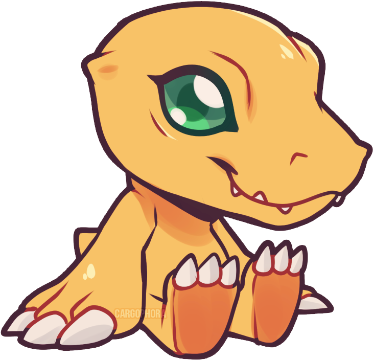 Download Agumon And Blackagumon - Agumon Fan Art - Full Size PNG Image ...
