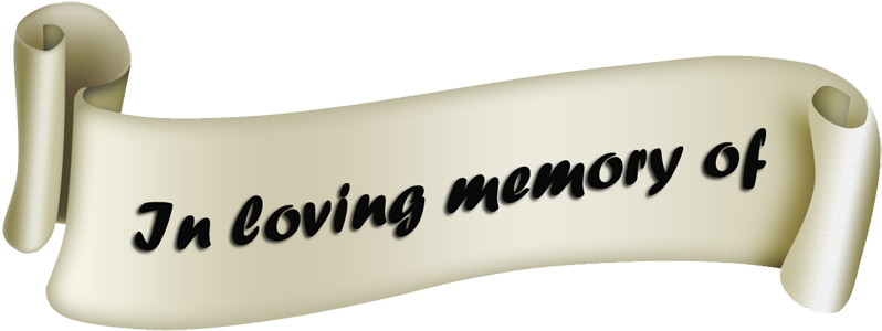 Download In Loving Memory Of - Loving Memory Png Transparent - Full ...