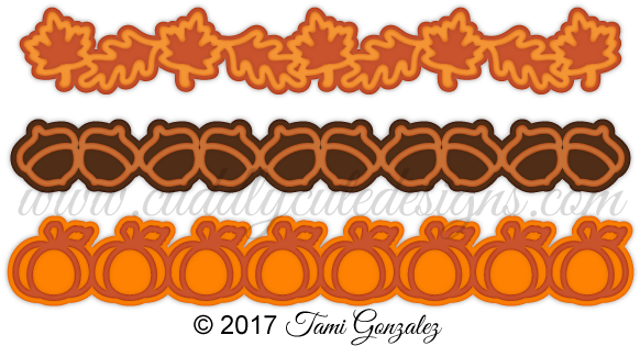Download These Leaf, Acorn And Pumpkin Borders Couldn't Be Any - Design ...