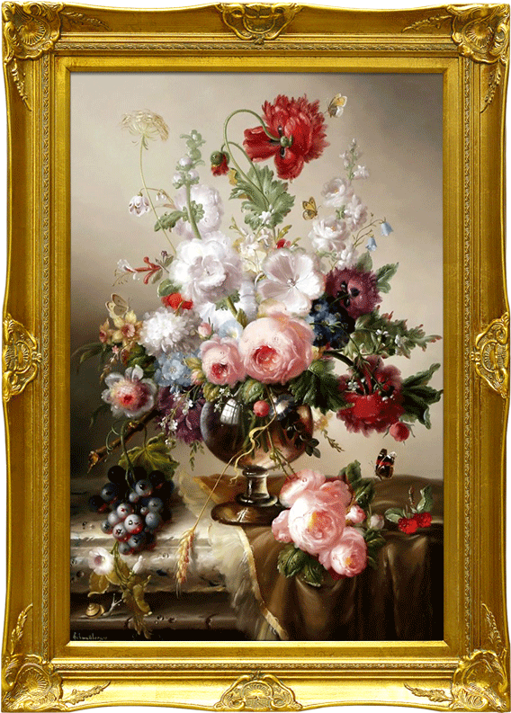 Download Huayiyuan Handmade Oil Painting Flowers Classical European ...