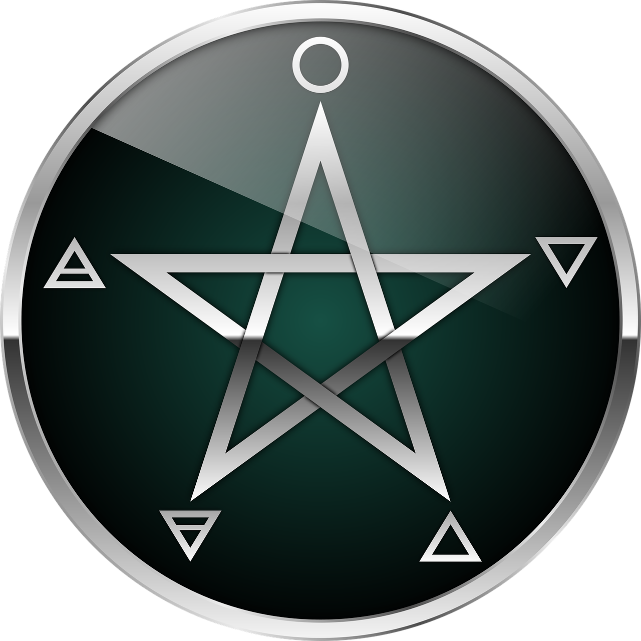 Download Transparent Pentacle Pentagram Wicca - White Pentagram - PNGkit