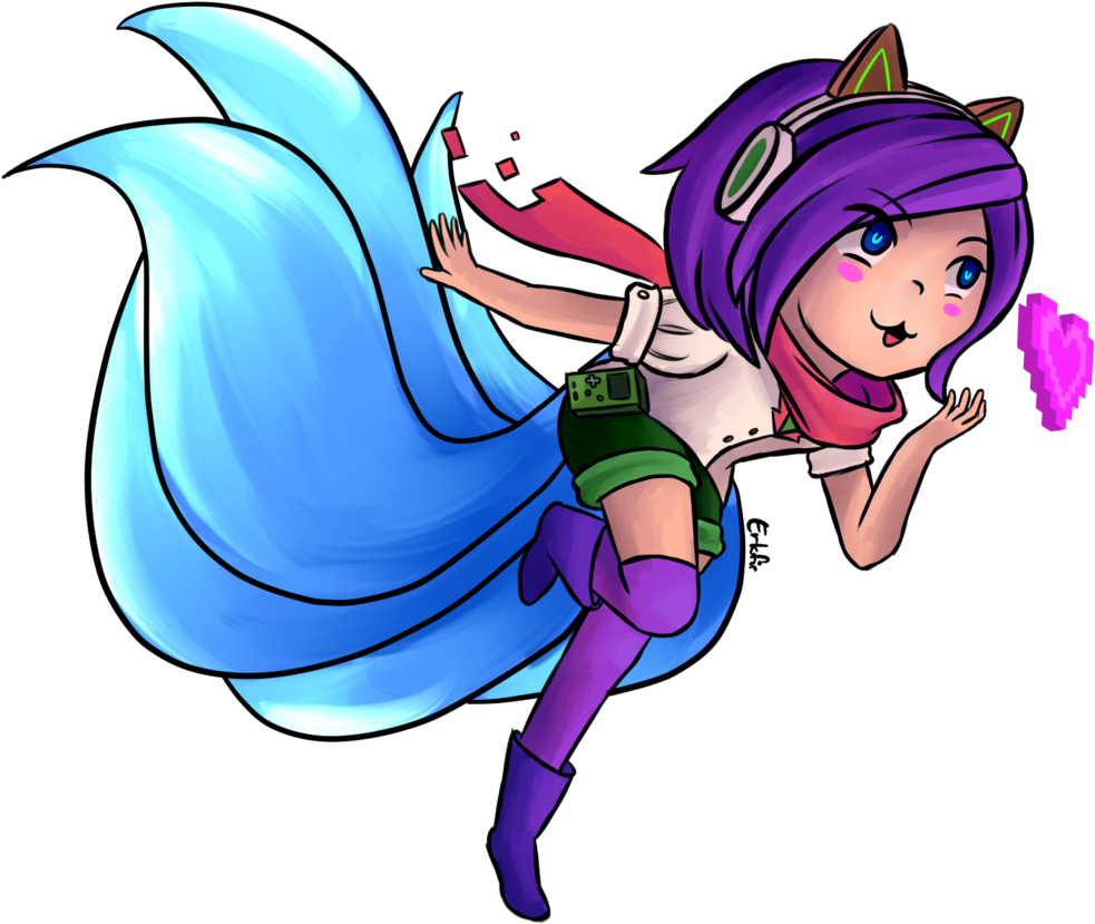 Download Ahri By Erkfir On - Arcade Ahri Chibi Png - Full Size PNG ...