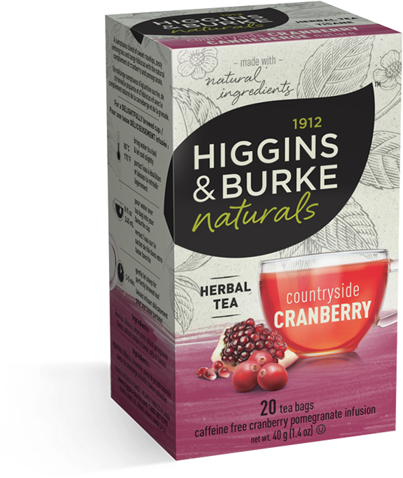 Download Higgins And Burke Cranberry Pomegranate Tea - Full Size PNG ...