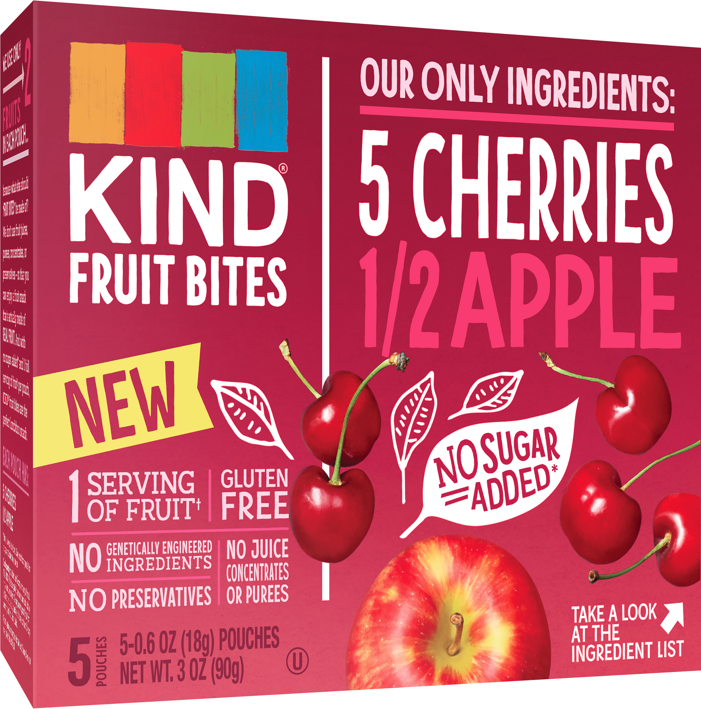 Download Kind Bar - Fruit Bites Snack Strawberry Cherry Apple - Full ...