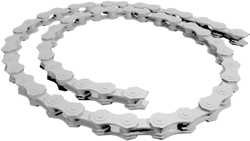 Download Ball And Chain - Bike Chain Transparent - Full Size PNG Image ...
