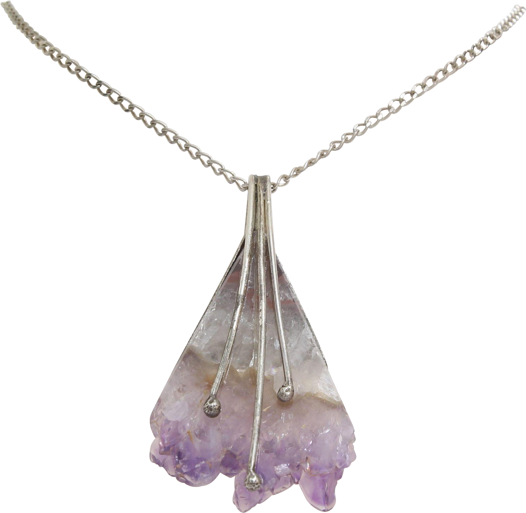 Download Graphic Free Download Raw Amethyst Sterling Silver - Pendant ...